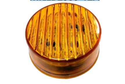 2.5” Round 12 Diode LED Marker Light – Truckers Chrome & Stainless